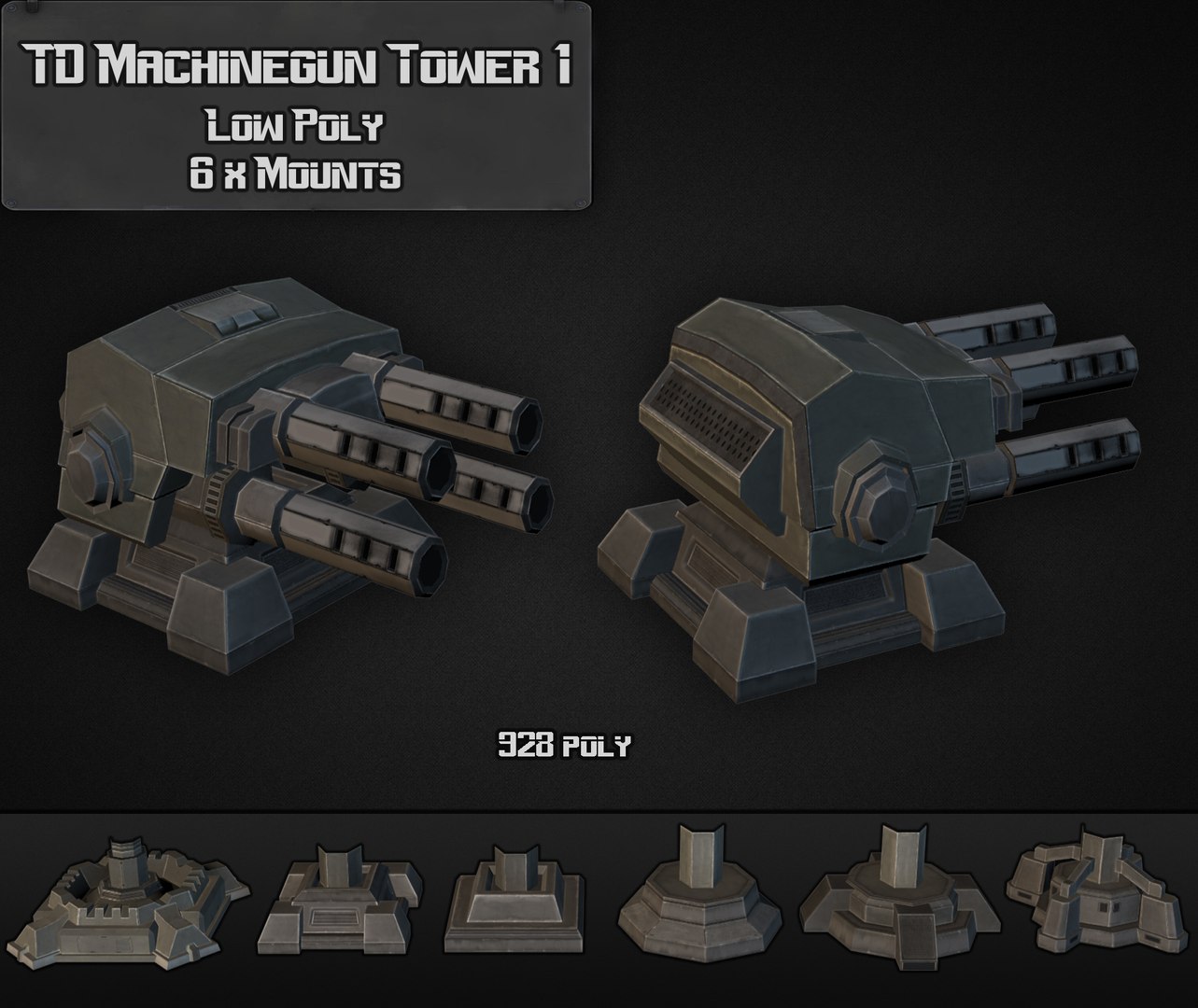 3d Td Machinegun Tower 01
