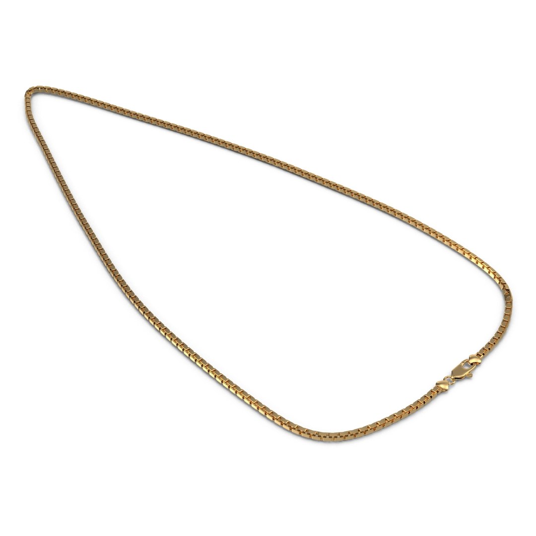 3d Gold Chain Model