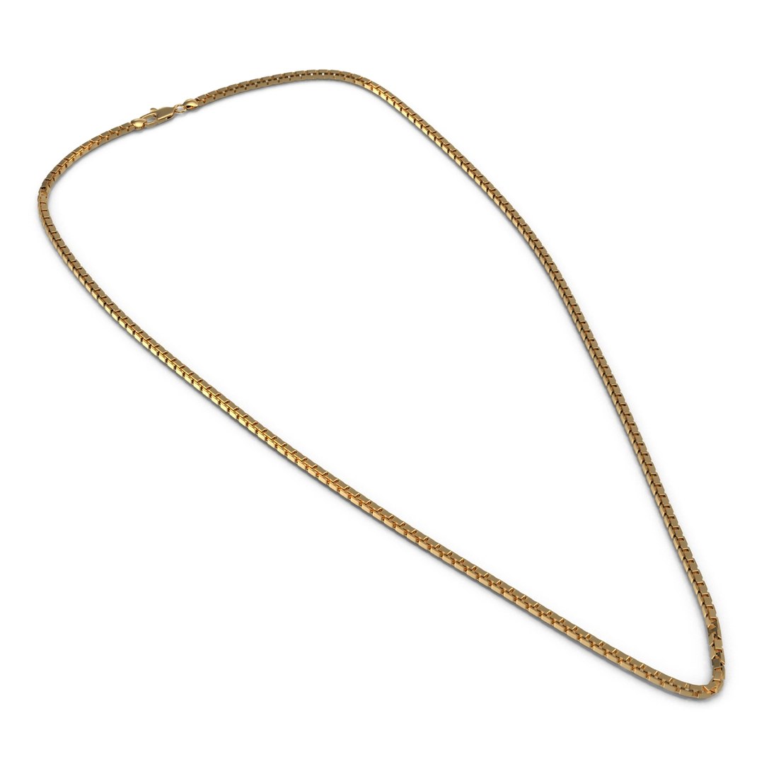 3d Gold Chain Model