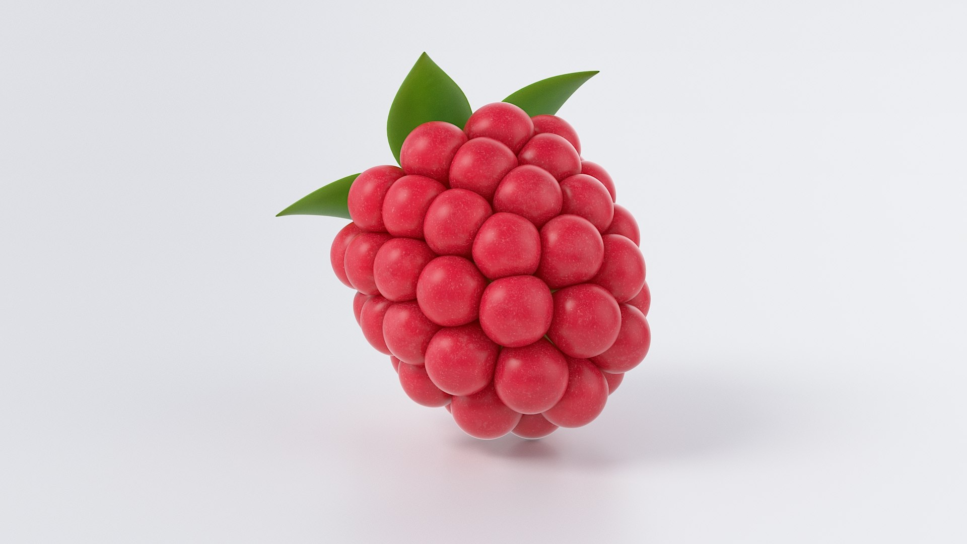 3D Model Cartoon Raspberry - TurboSquid 2095359