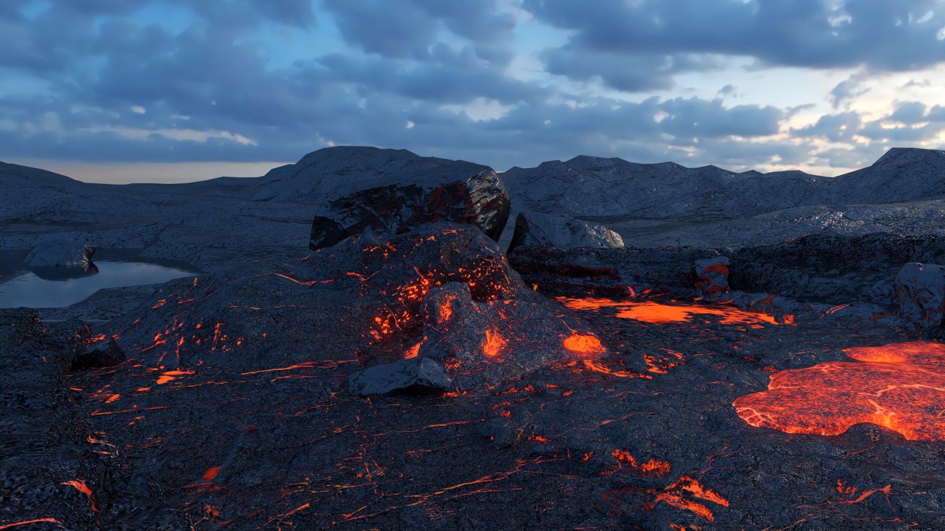 Volcanic Eruption Pbr 3D - TurboSquid 1607723