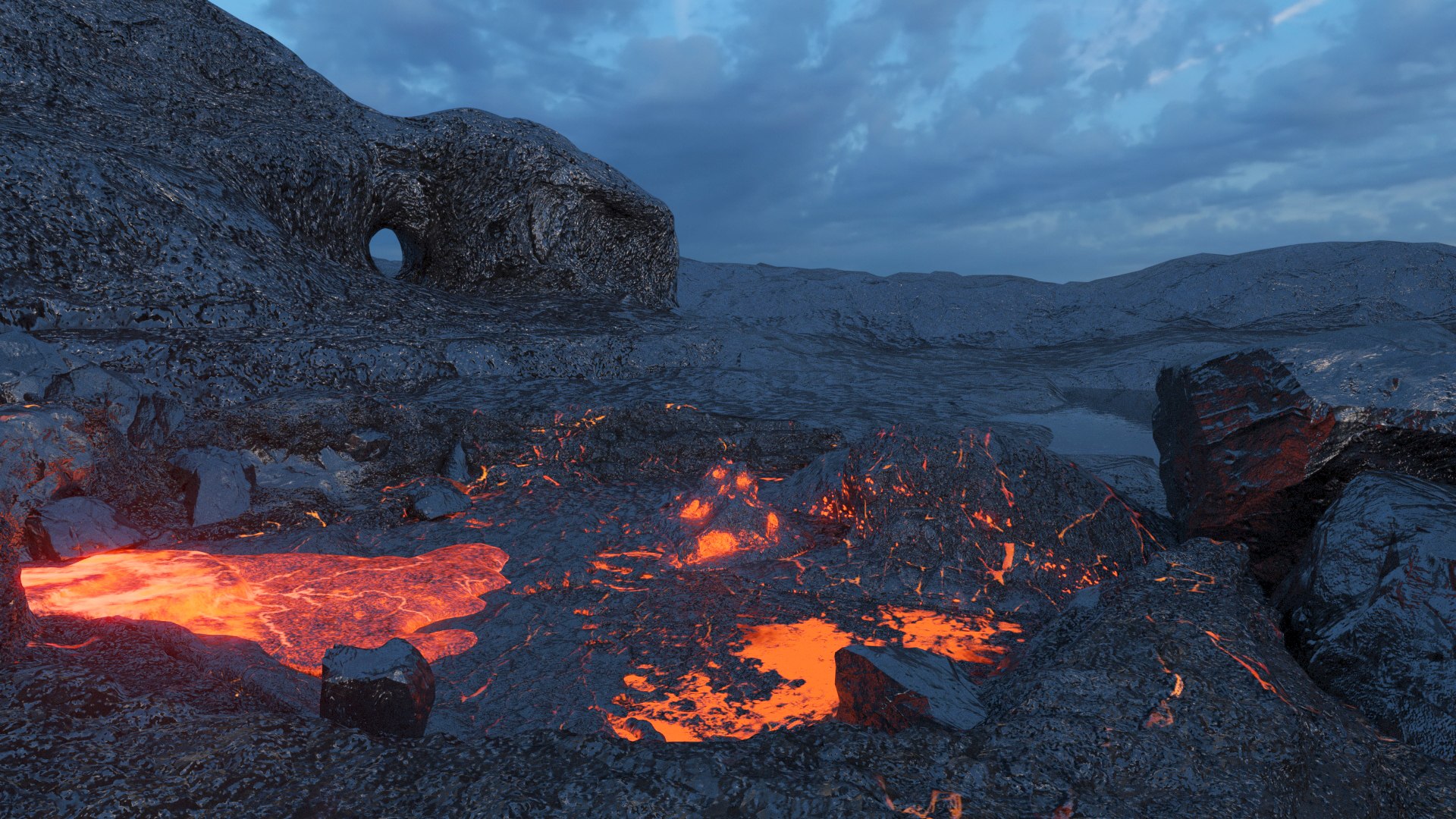 Volcanic Eruption Pbr 3D - TurboSquid 1607723