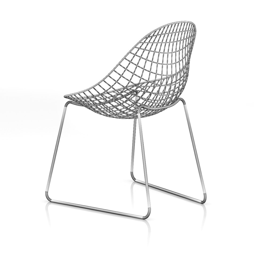 Metal Wire Chair 3d