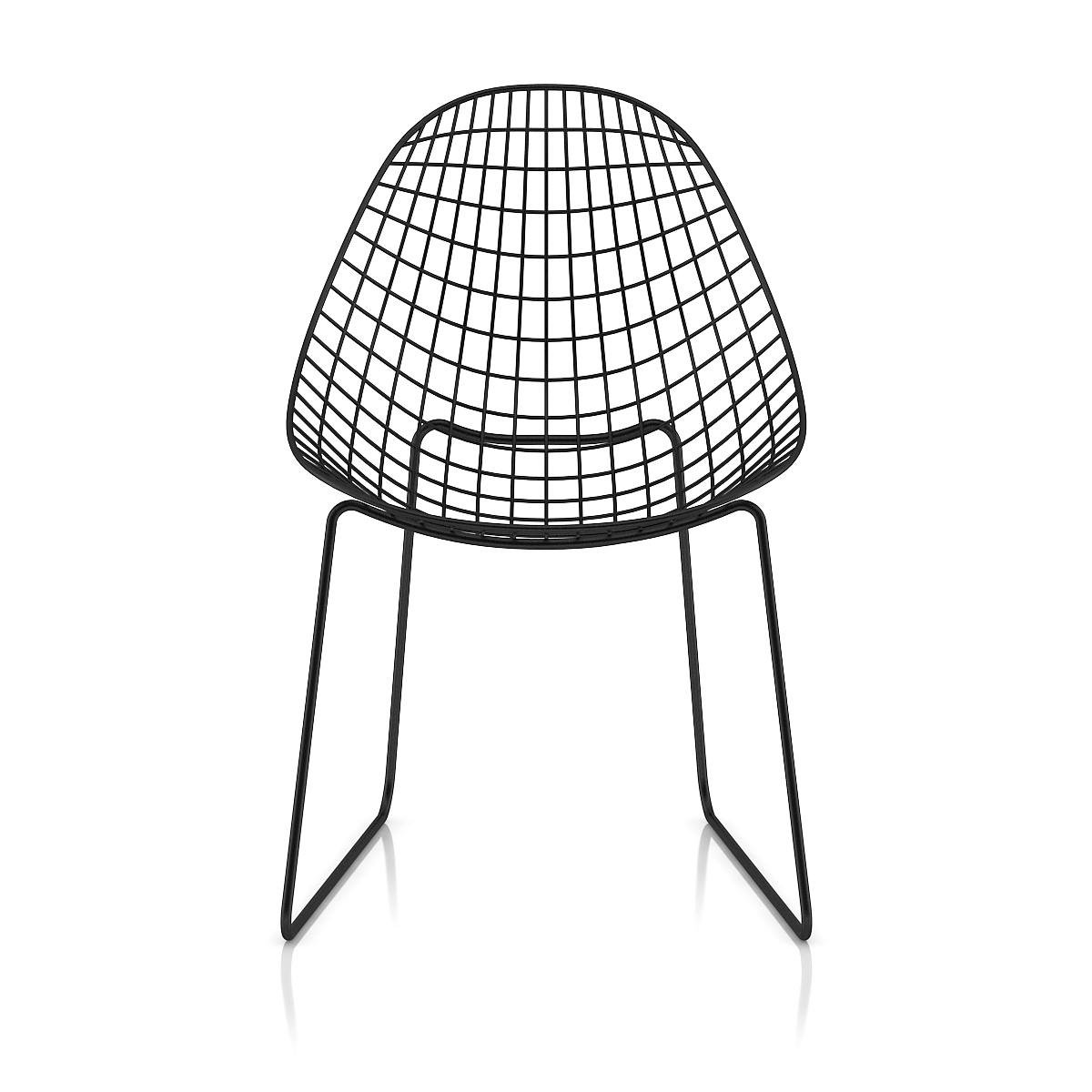 metal wire chair 3d