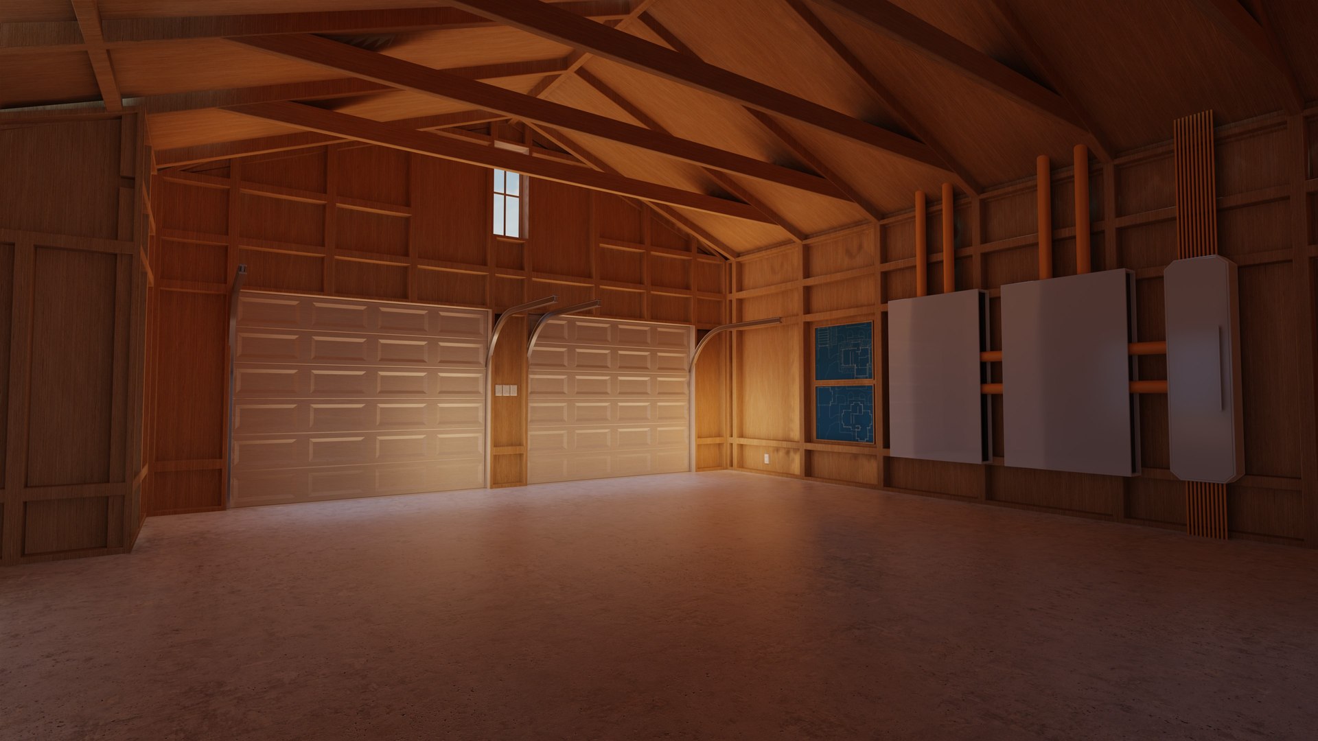 3D Blender House Garage Classic - TurboSquid 1638366