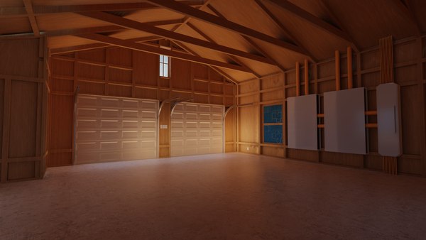 3D blender house garage classic - TurboSquid 1638366