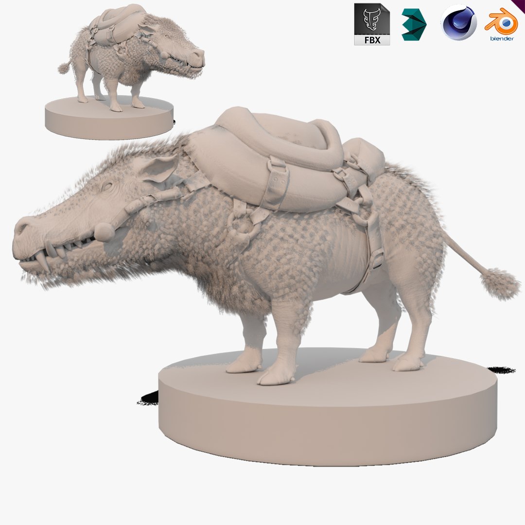 3D Daeodon - Hell Pig 3D Print Model - TurboSquid 2160311