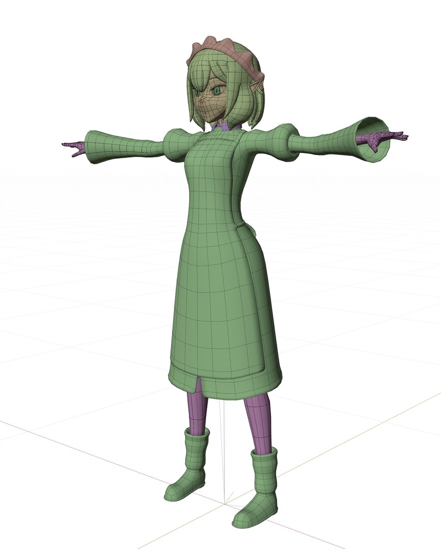 Elf Waitress 3D Model - TurboSquid 1626761