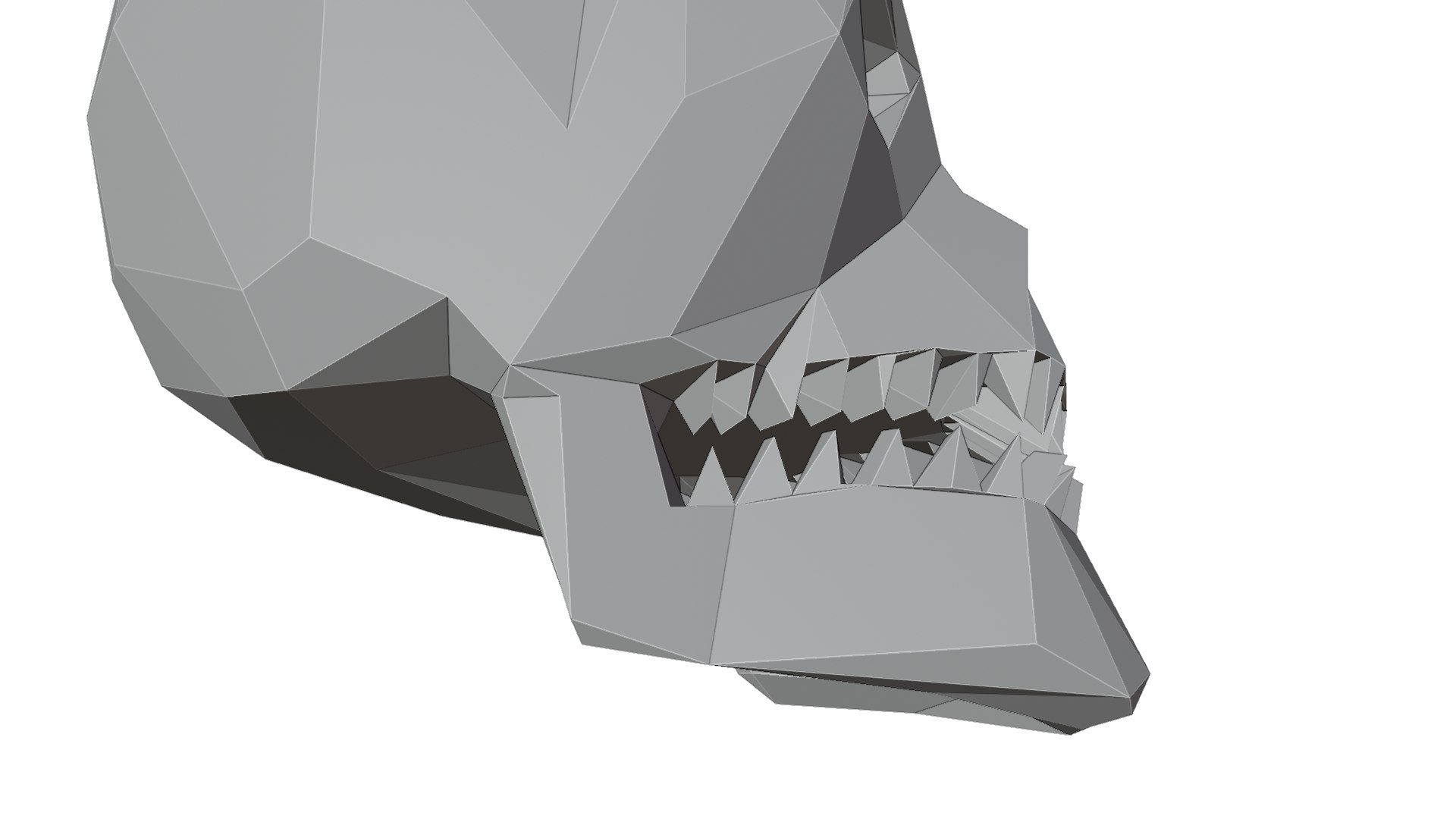 Low-Poly Human Skull 3D model - TurboSquid 1937412