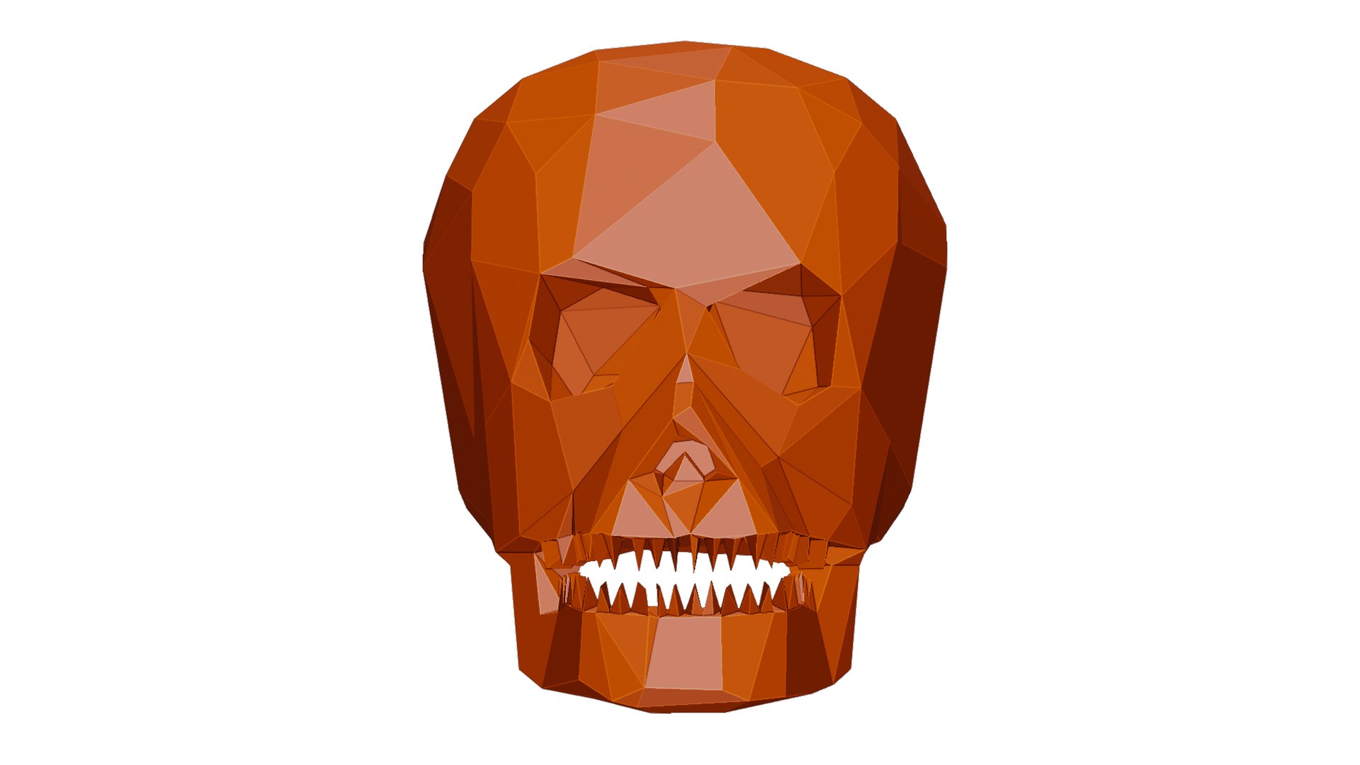 Low-Poly Human Skull 3D model - TurboSquid 1937412