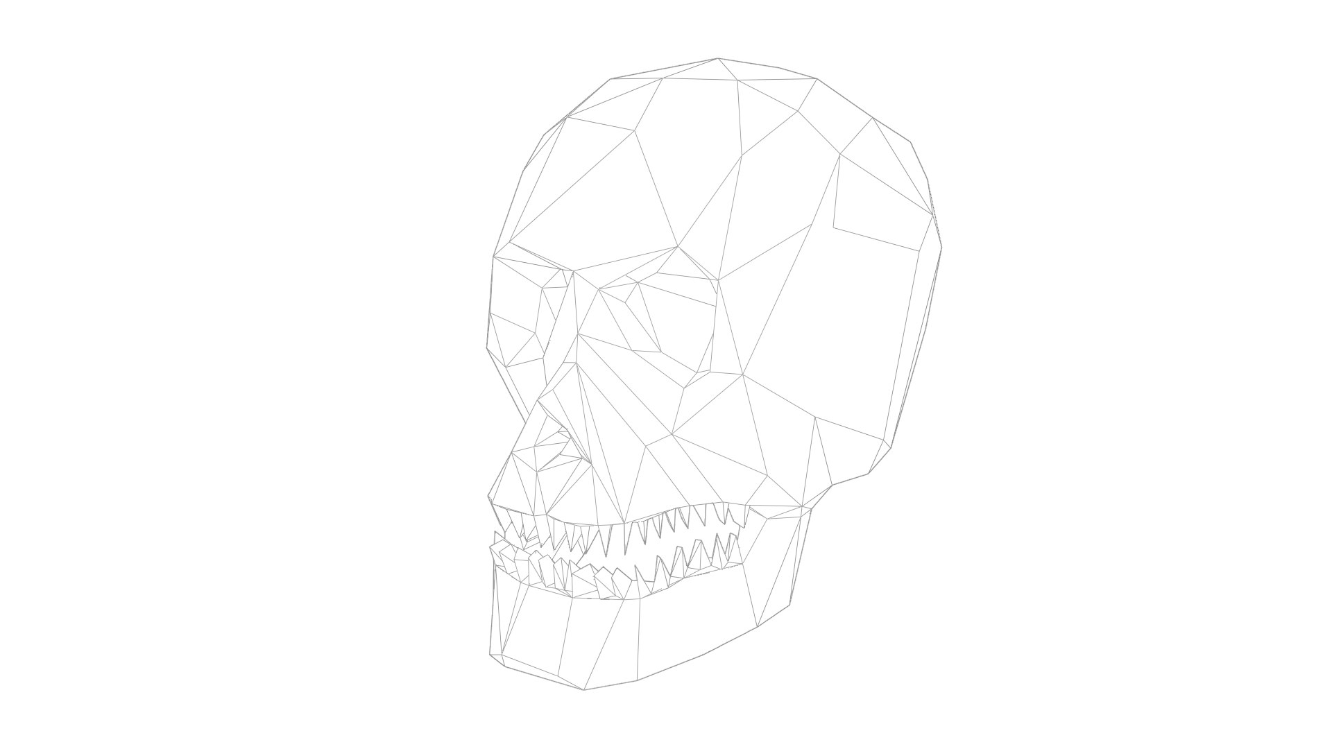 Low-Poly Human Skull 3D model - TurboSquid 1937412