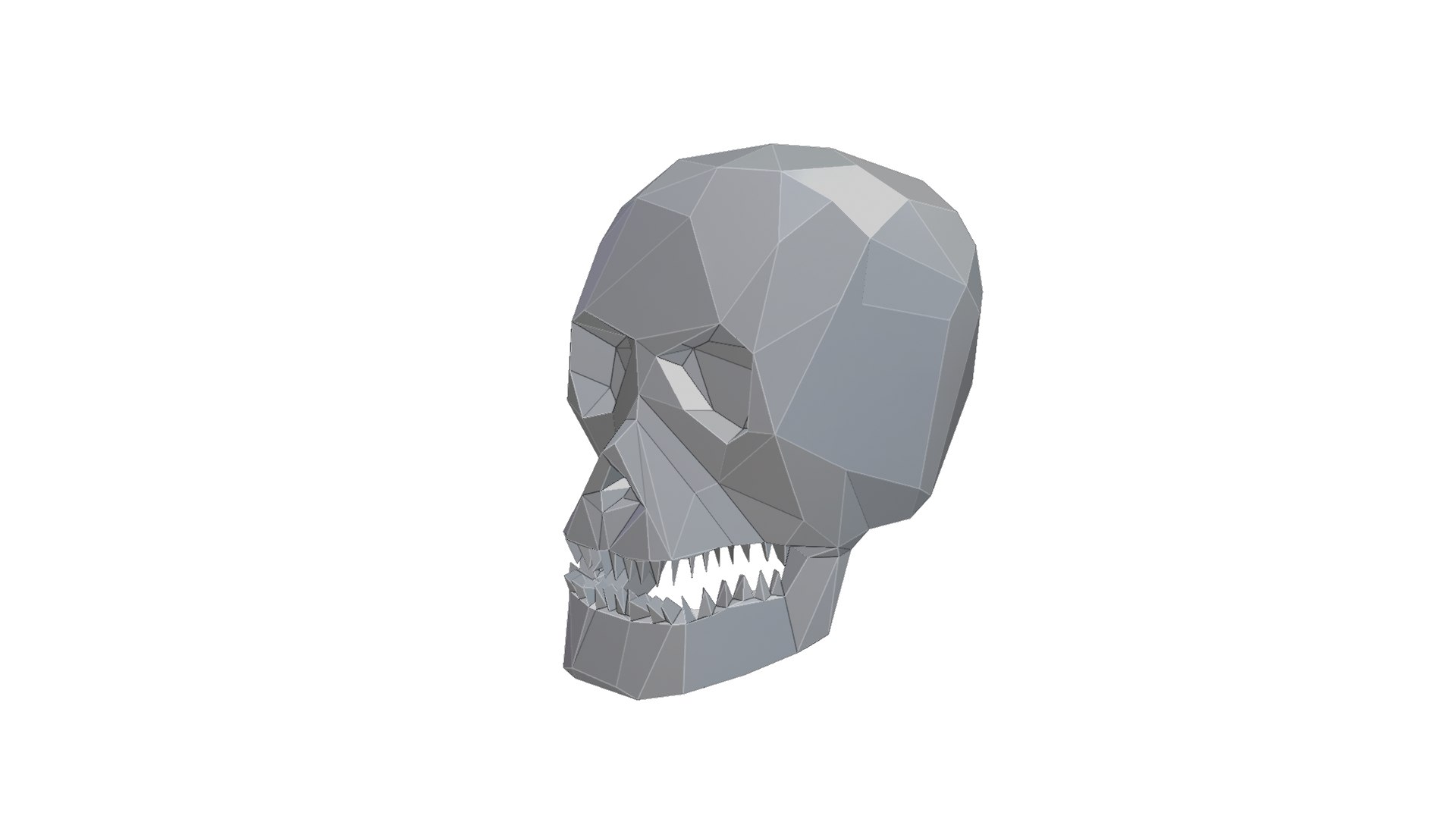 Low-Poly Human Skull 3D model - TurboSquid 1937412