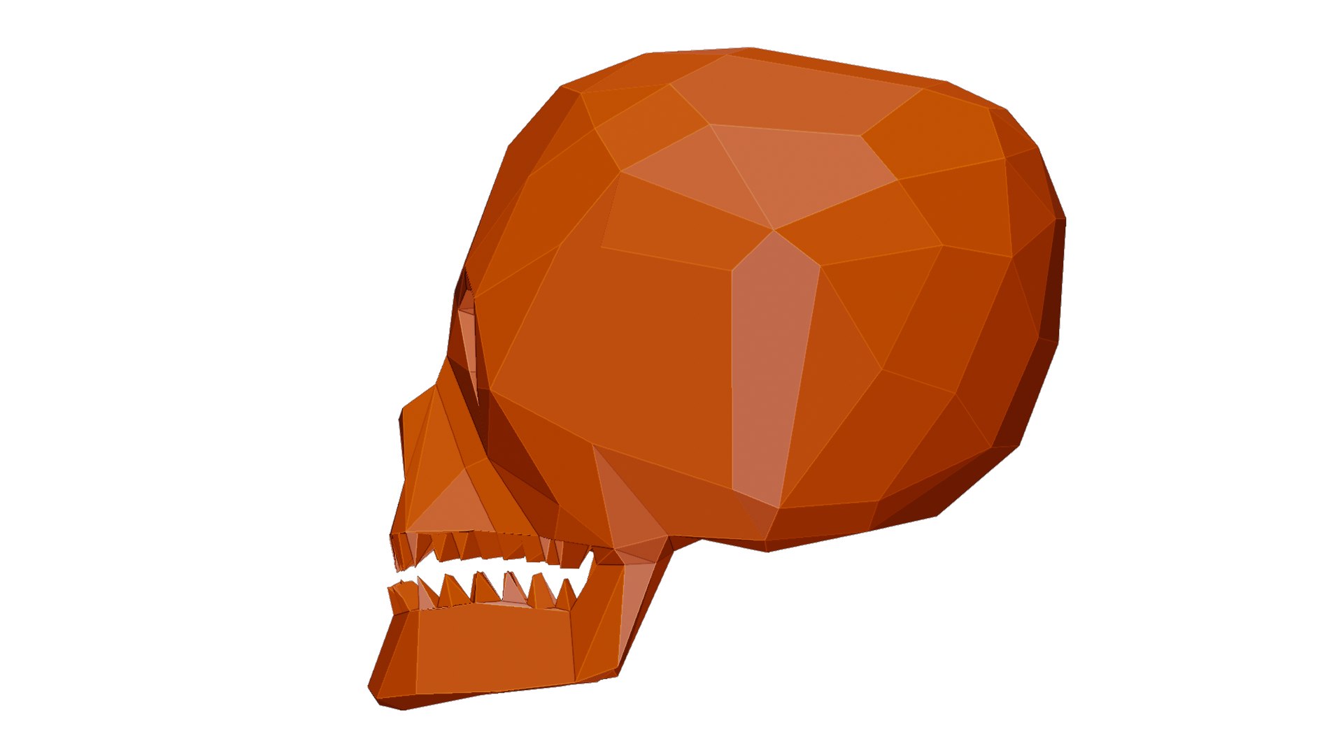 Low-Poly Human Skull 3D model - TurboSquid 1937412