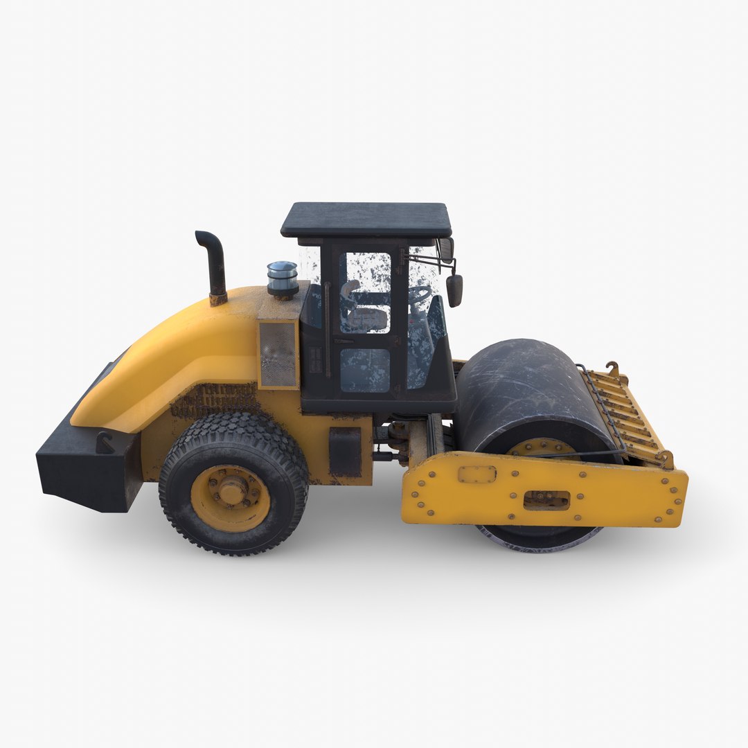 Road Roller V1 3D Model - TurboSquid 2200795