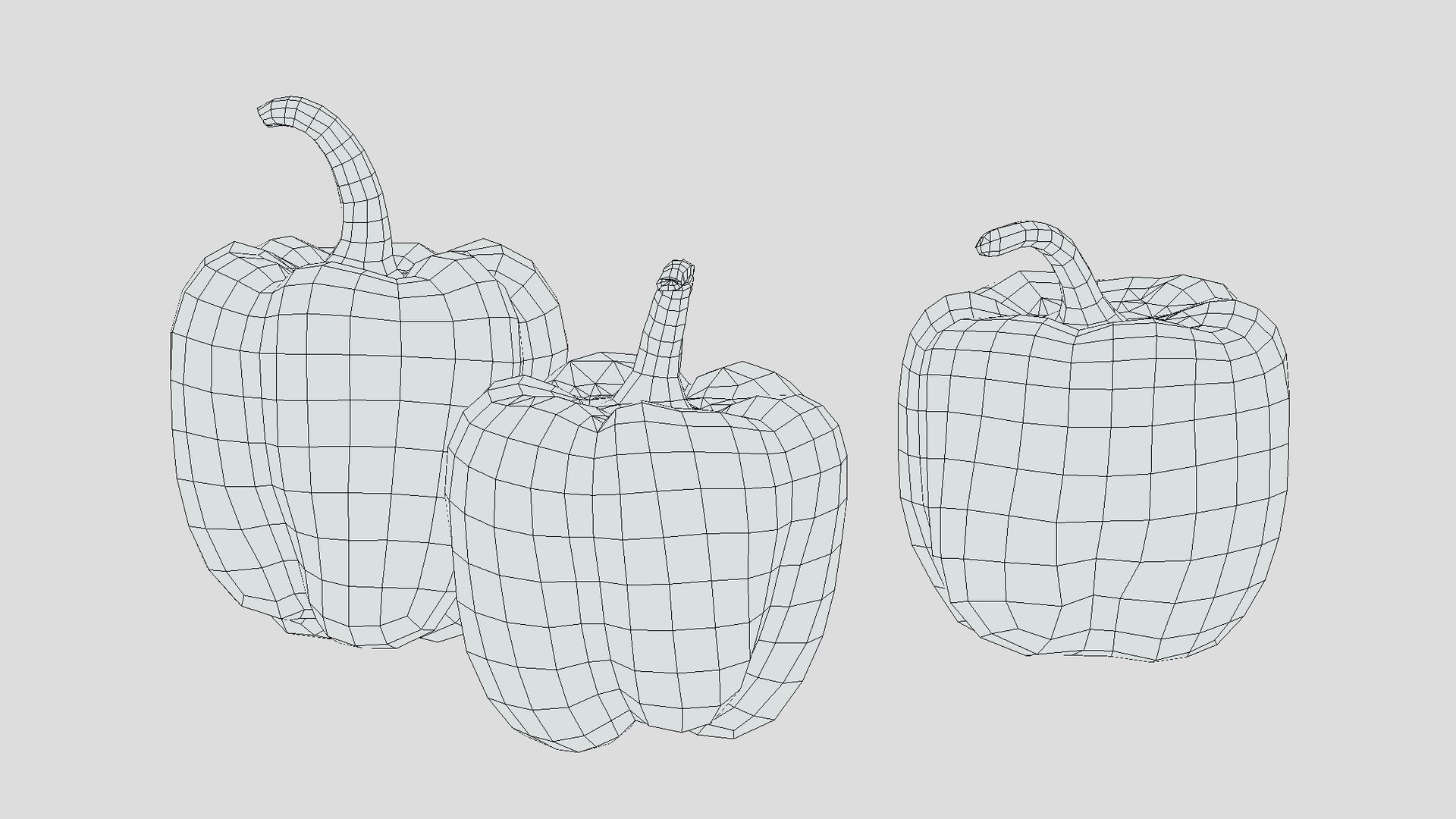 3D Model Capsicum Low Poly - TurboSquid 2272629