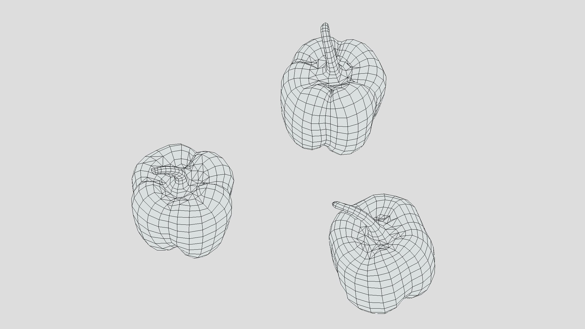 3D Model Capsicum Low Poly - TurboSquid 2272629