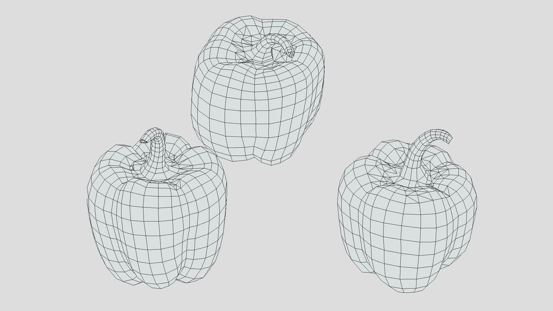 3D Model Capsicum Low Poly - TurboSquid 2272629