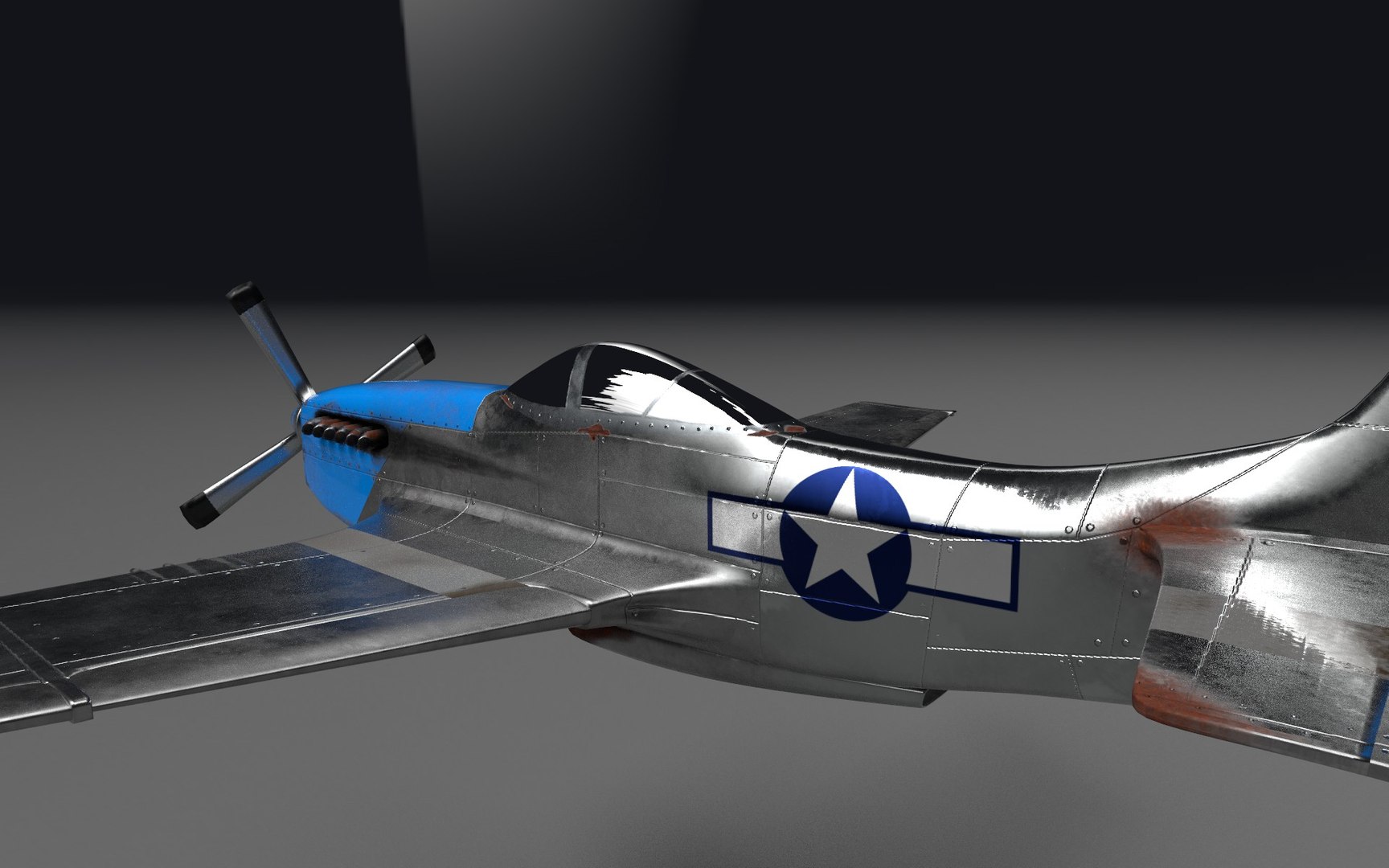 Airplane P-51 3D - TurboSquid 1930810