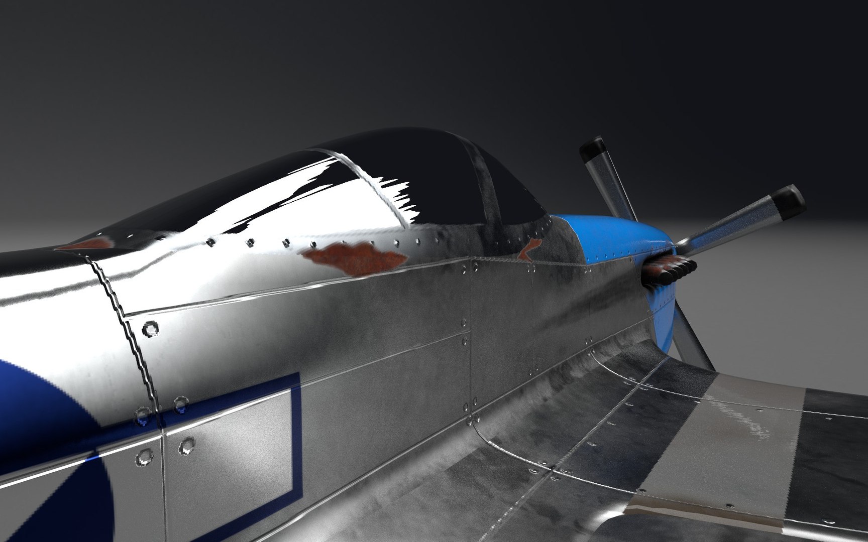 Airplane P-51 3D - TurboSquid 1930810