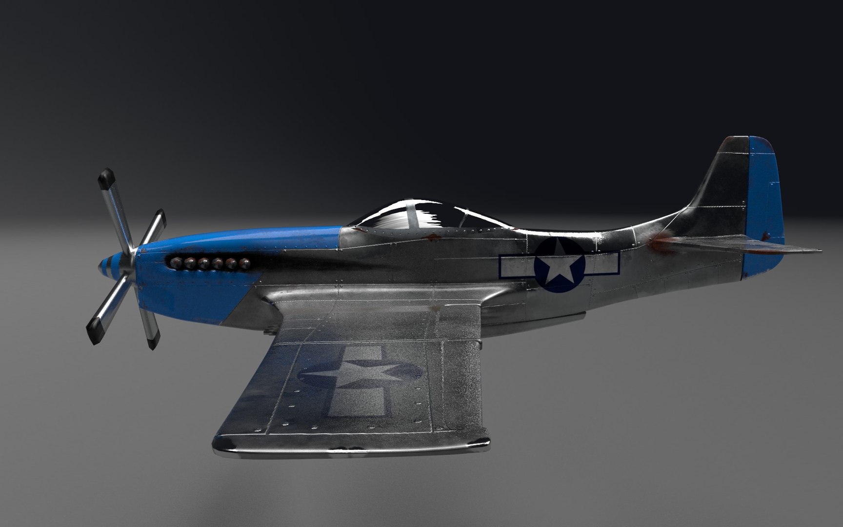 Airplane P-51 3D - TurboSquid 1930810