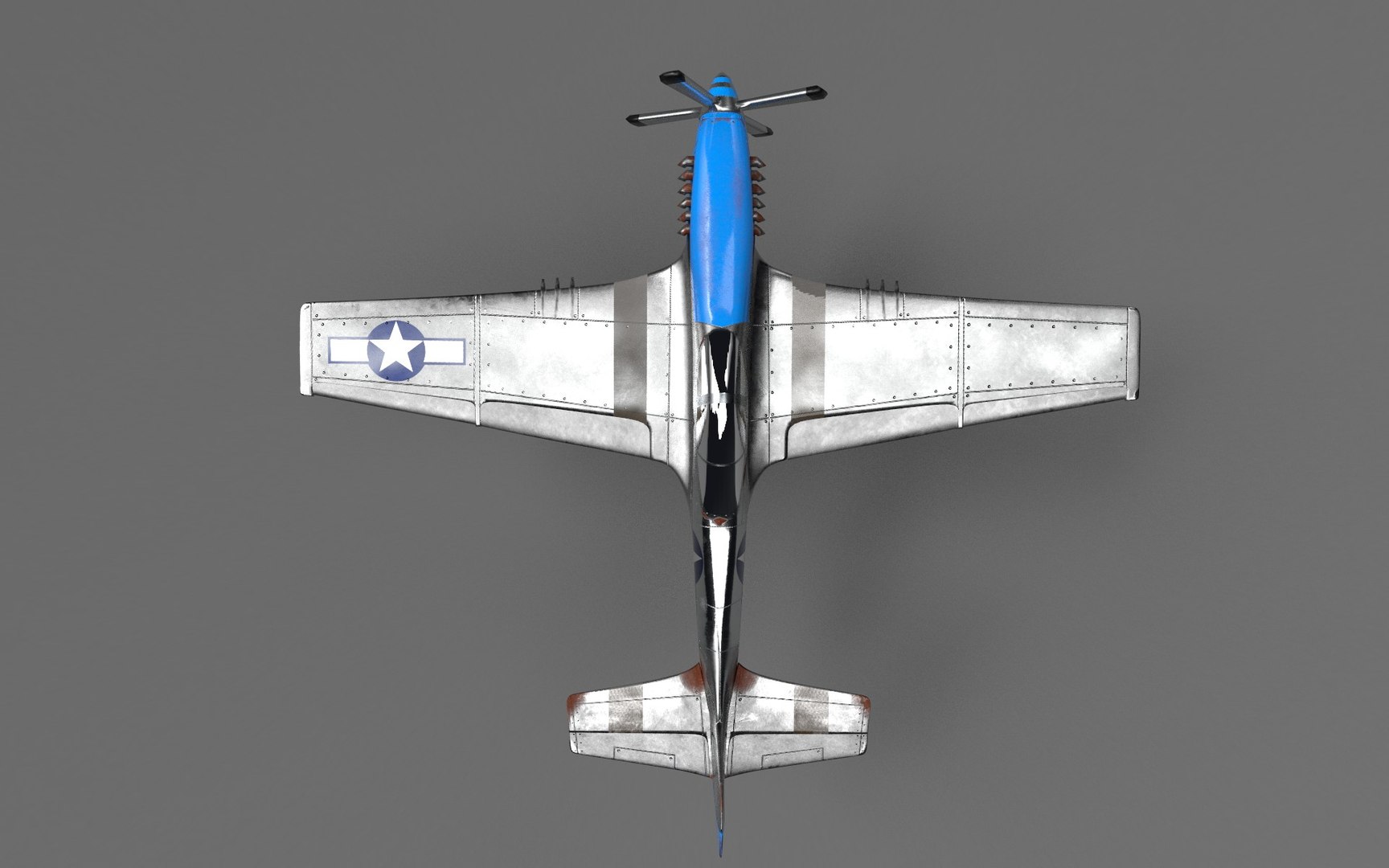 Airplane P-51 3D - TurboSquid 1930810
