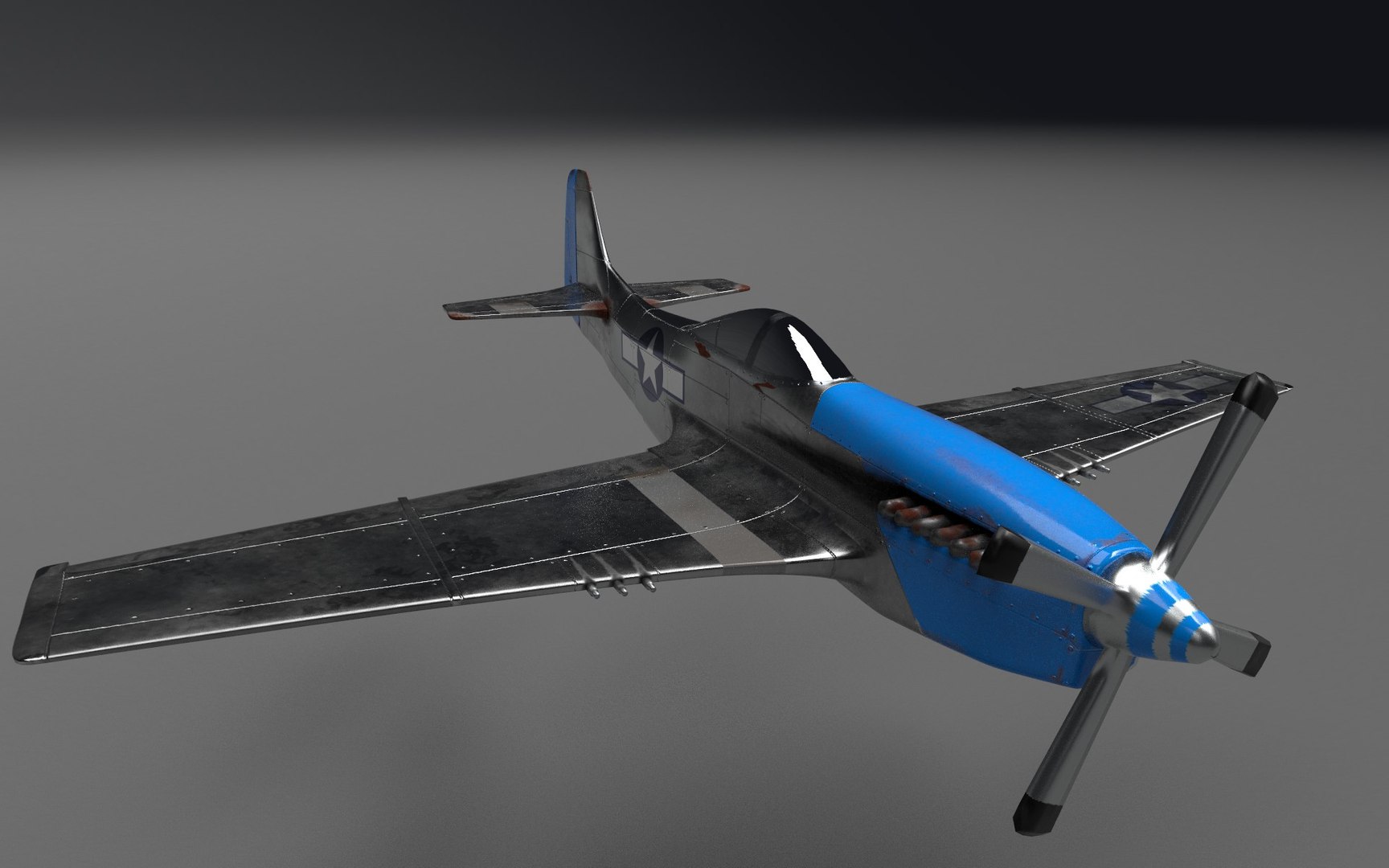 Airplane P-51 3D - TurboSquid 1930810