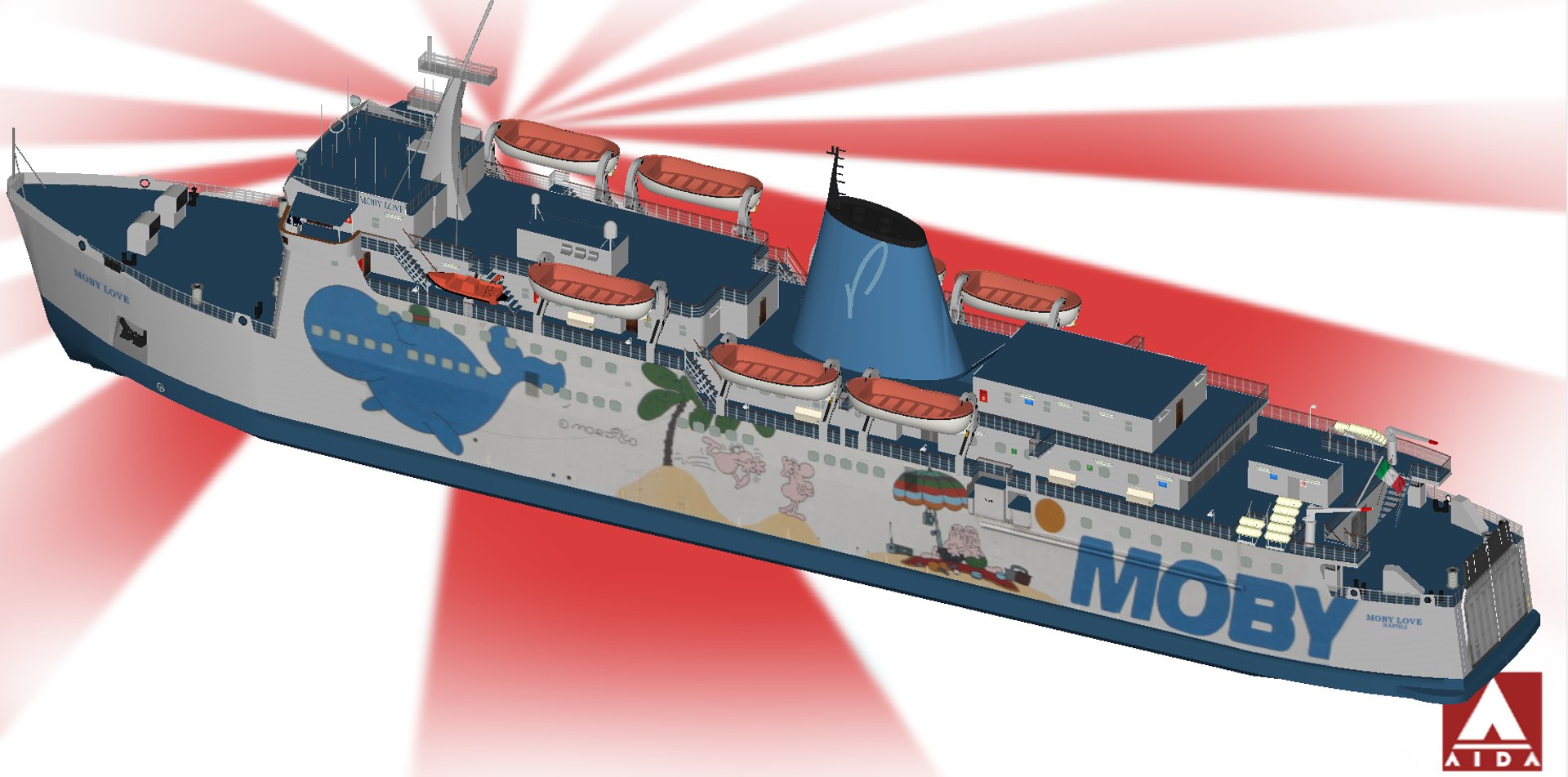 3D Moby Love Model - TurboSquid 1206965