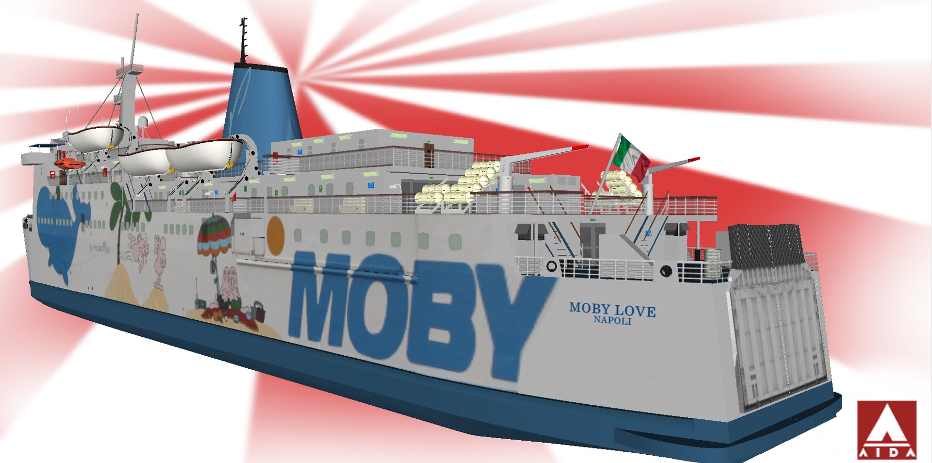 3D Moby Love Model - TurboSquid 1206965