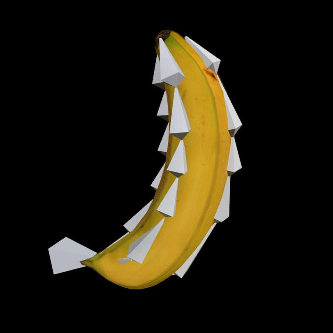 Rigged Banana Fruit Model - TurboSquid 1223282