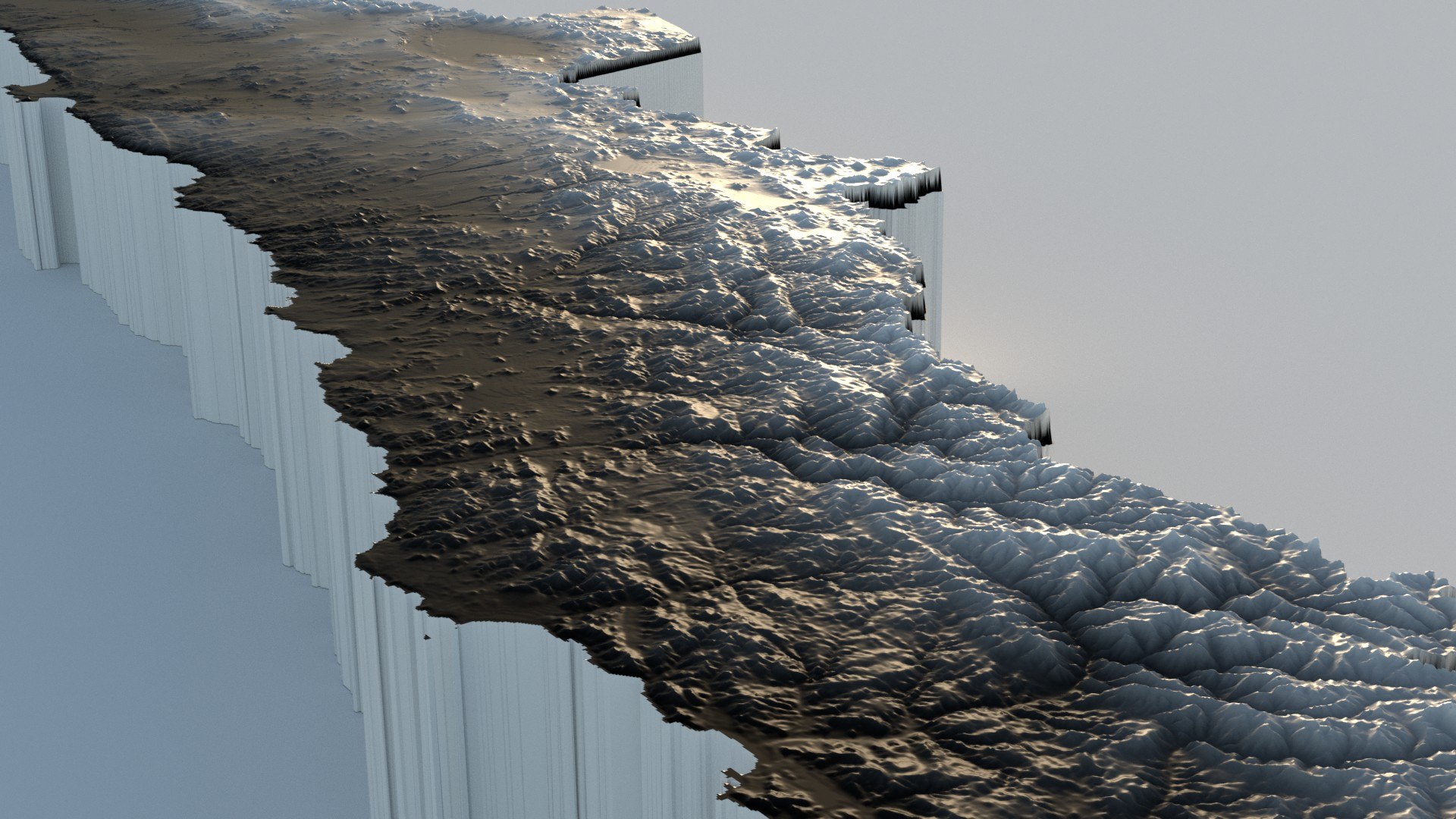 Chile Terrain Map 3D Model - TurboSquid 2335543
