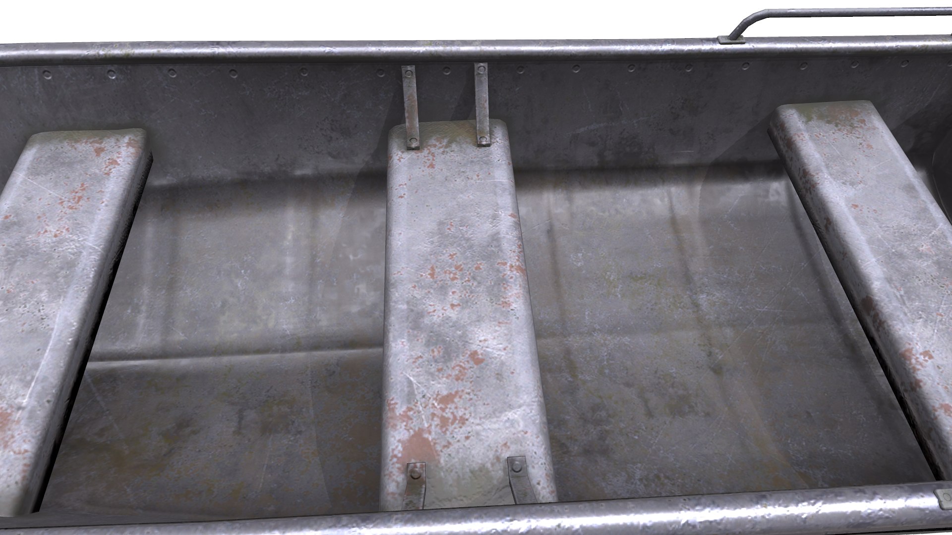 3D Model Metal Row Boat Low-poly PBR - TurboSquid 2007950