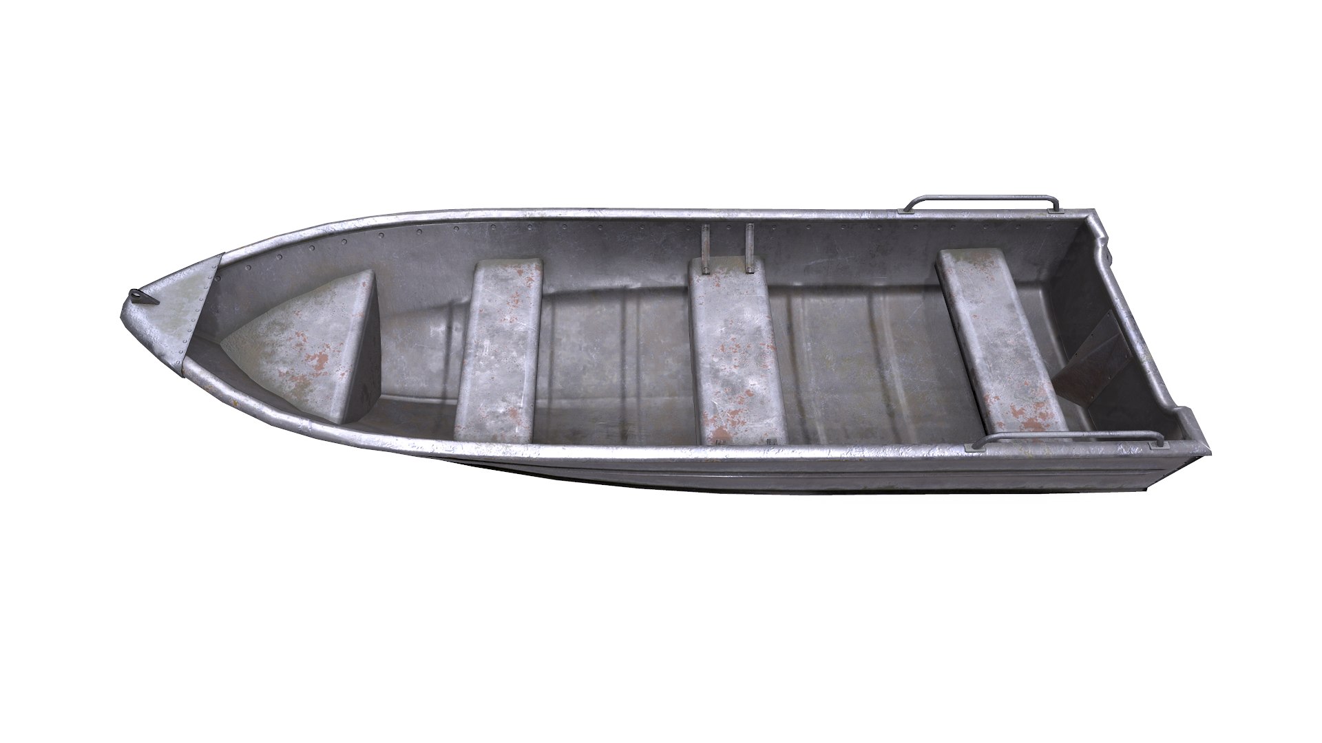 3D Model Metal Row Boat Low-poly PBR - TurboSquid 2007950
