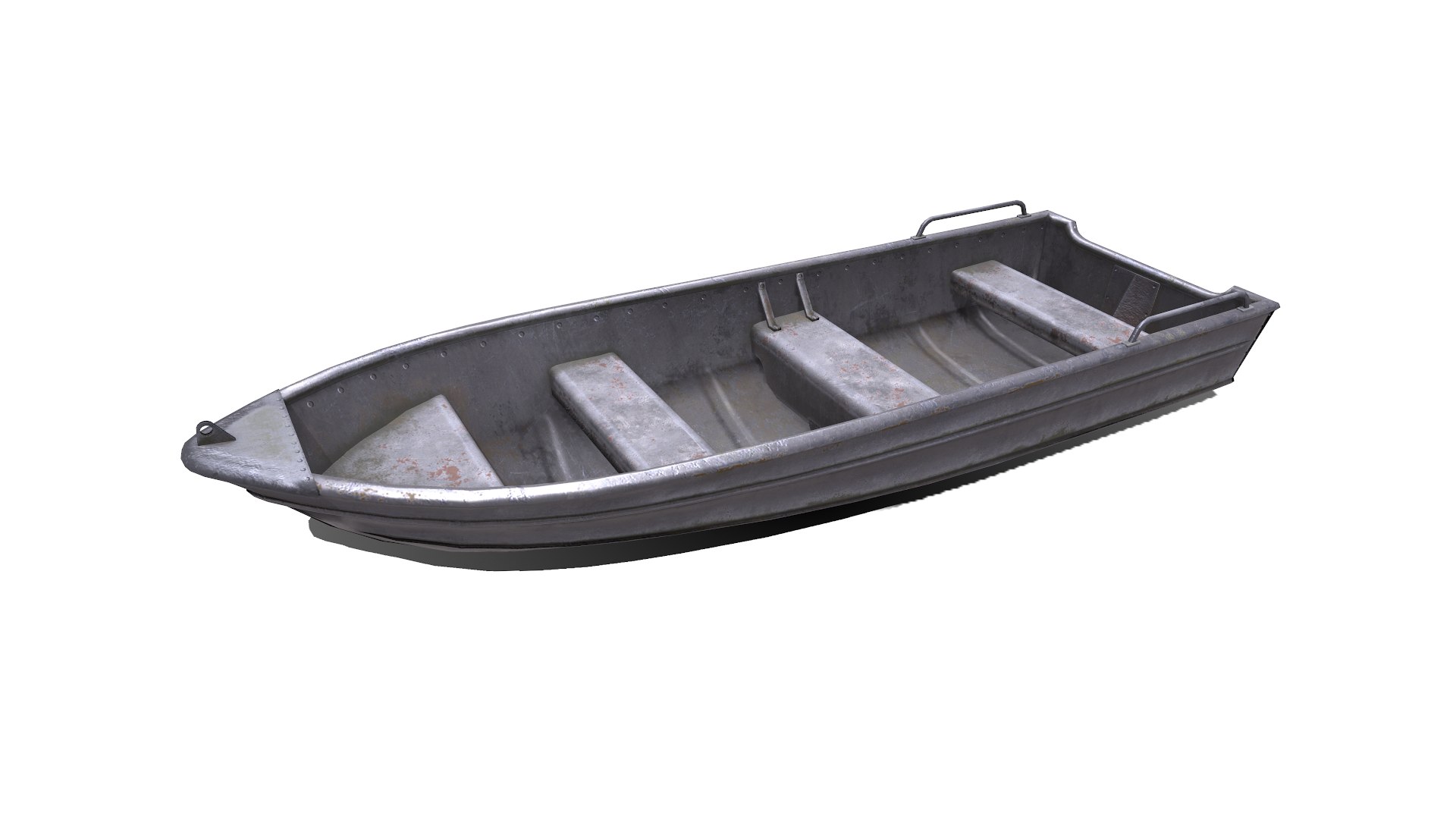 3D Model Metal Row Boat Low-poly PBR - TurboSquid 2007950