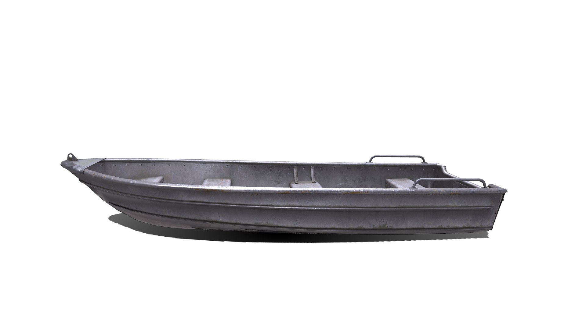 3D Model Metal Row Boat Low-poly PBR - TurboSquid 2007950
