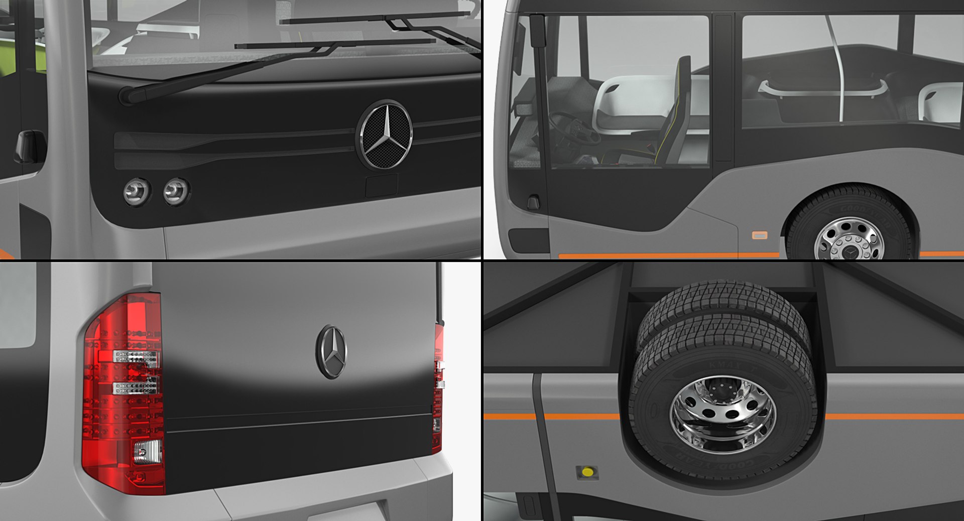 Mercedes concept cars rigged 3D model - TurboSquid 1468311