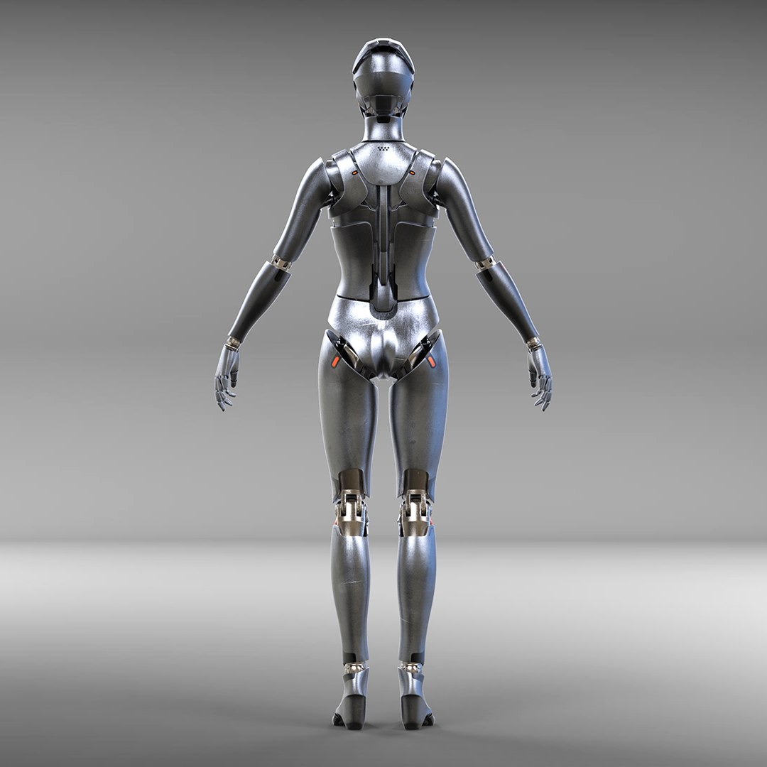 Female Cyborg Robot 3D Model - TurboSquid 1232227