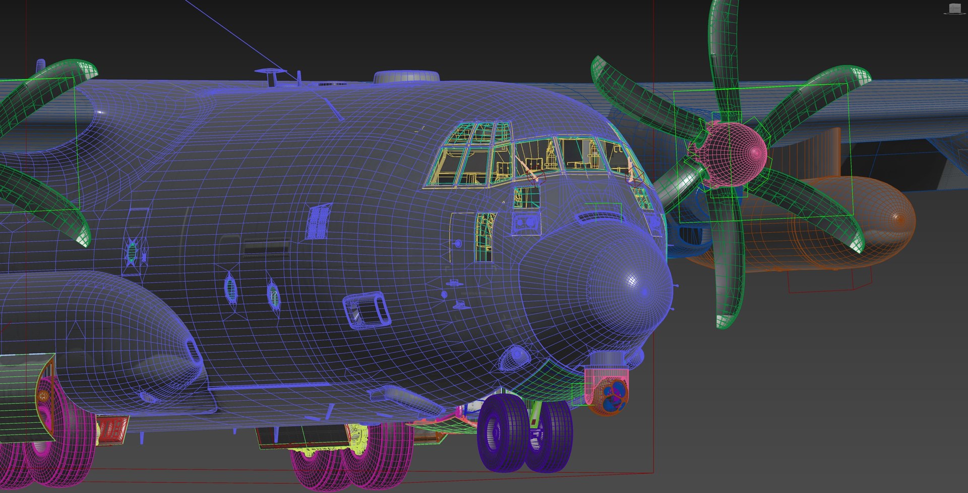 3D Lockheed Martin C-130J Super Hercules Ultra-Realistic 3D Model Model ...