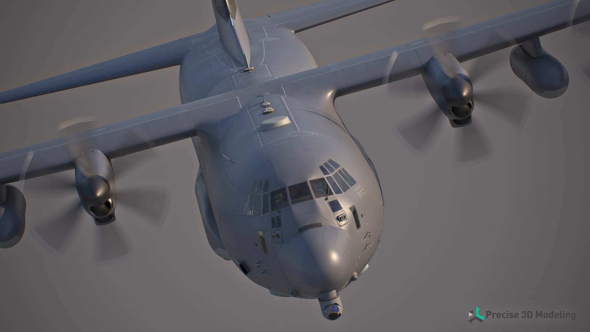 3D Lockheed Martin C-130J Super Hercules Ultra-Realistic 3D Model Model ...