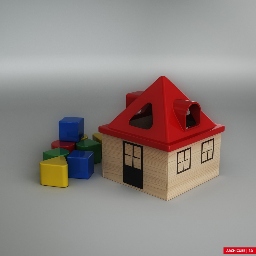 3d toy house