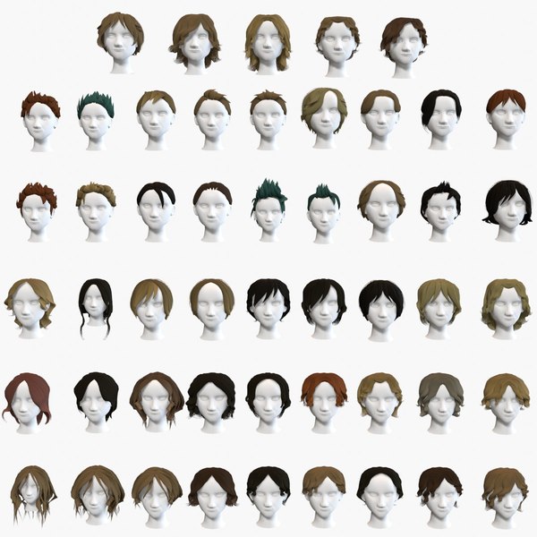 Blender Hair Models | TurboSquid