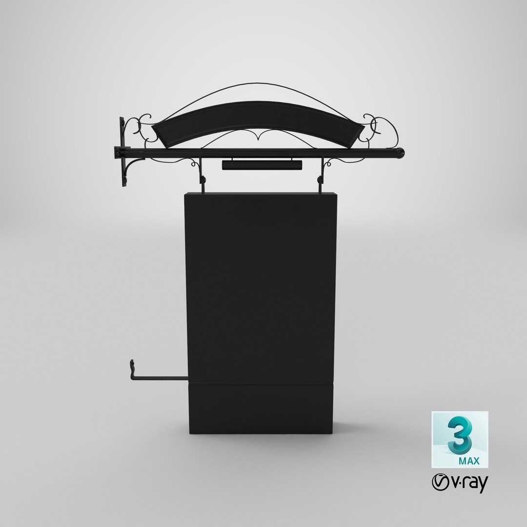 3D Storefront-sign-06 - TurboSquid 1246707