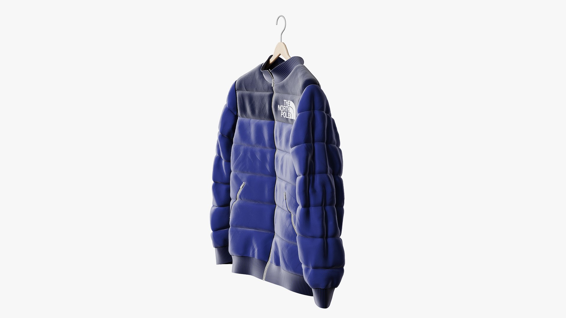 3D Model Mens Padded Jacket On A Hanger - TurboSquid 2326517