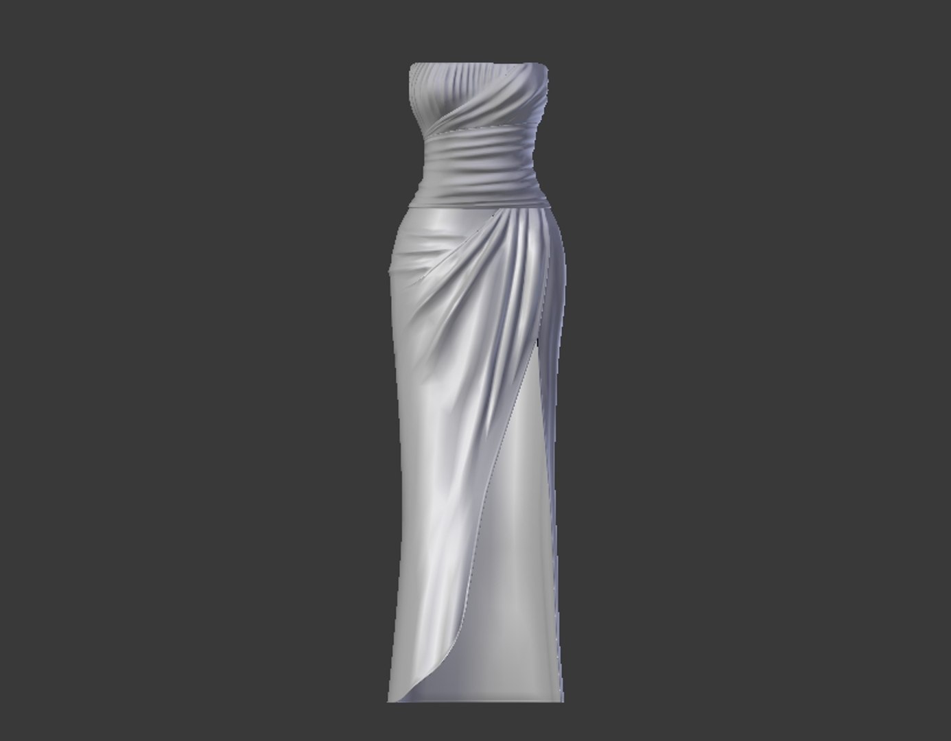 Gown Beige 3d 3ds