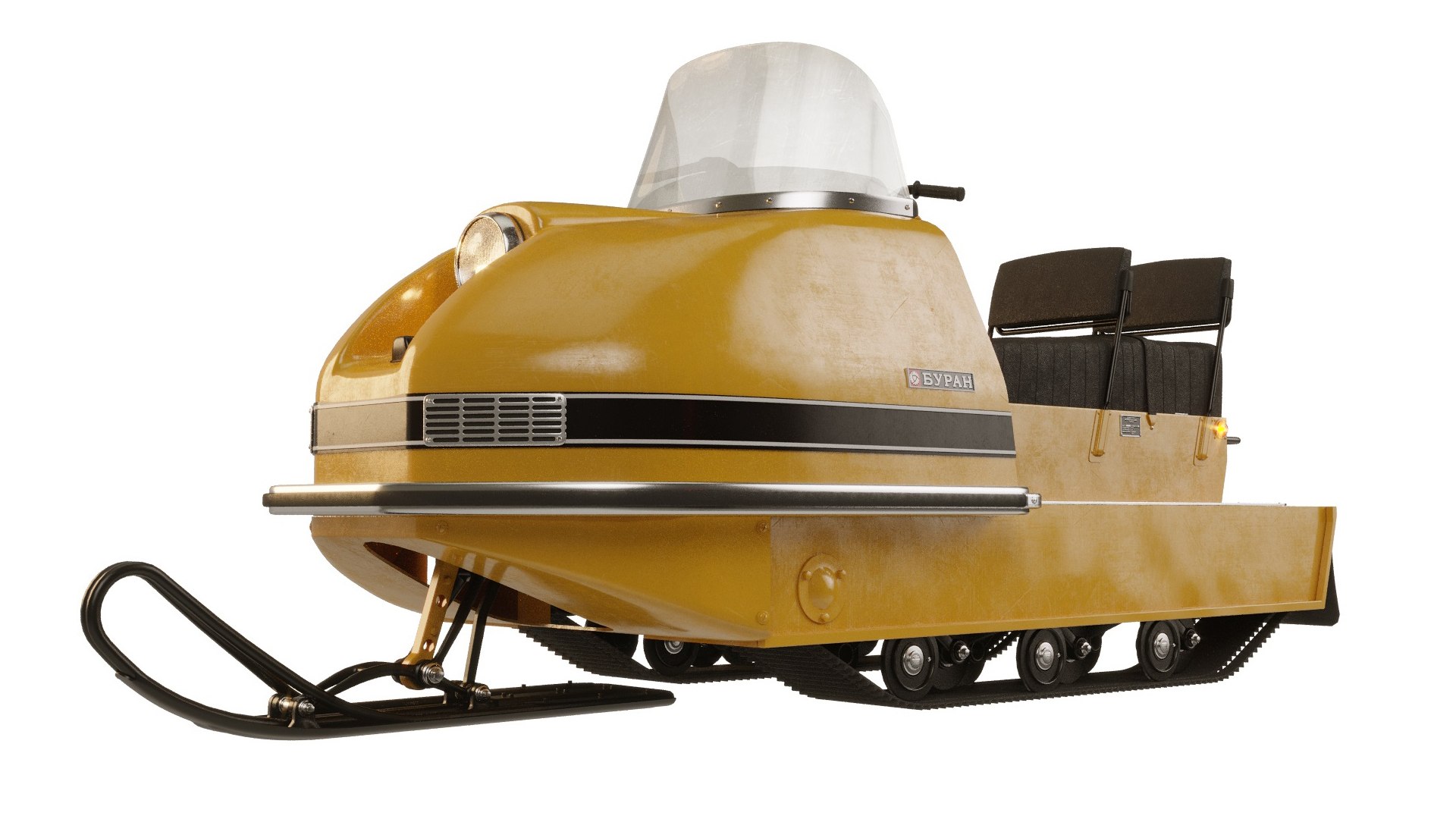 Buran Snowmobile 3D Model - TurboSquid 1953077