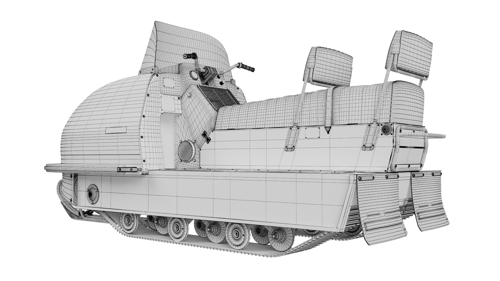 Buran Snowmobile 3D Model - TurboSquid 1953077