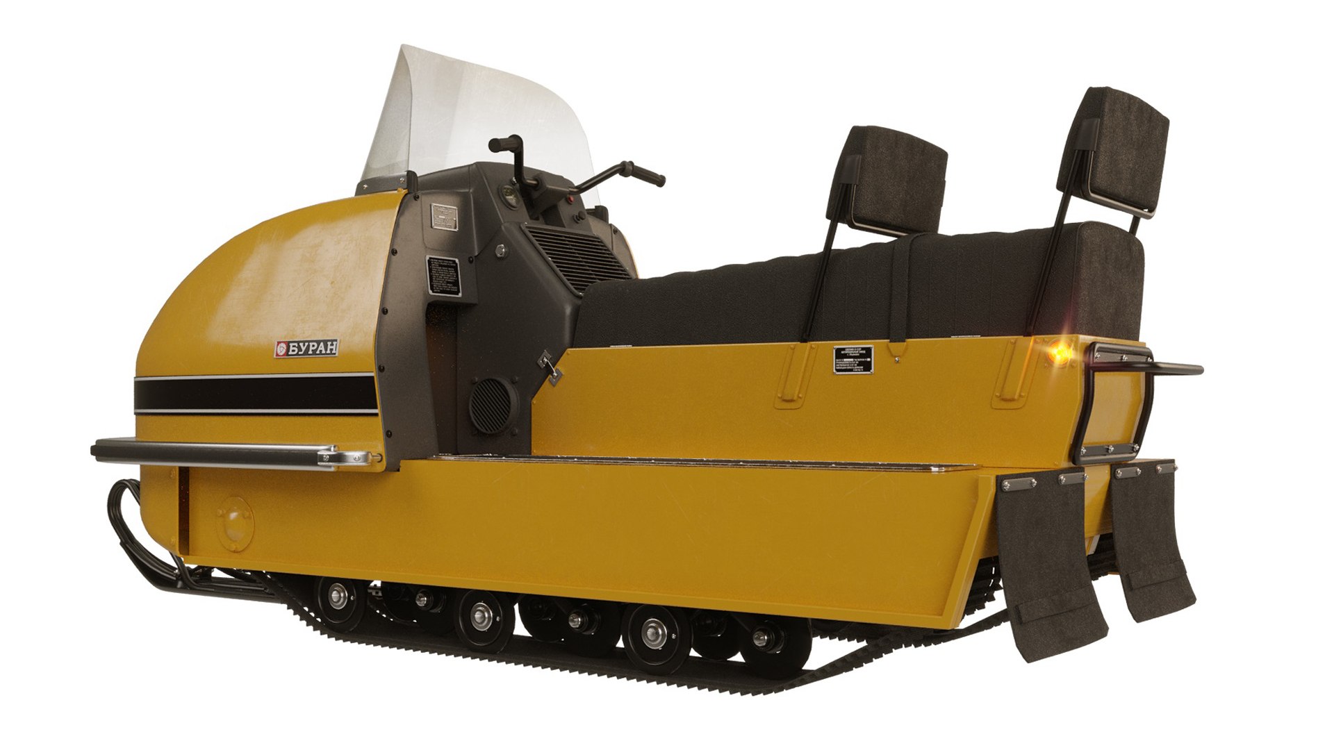 Buran Snowmobile 3D Model - TurboSquid 1953077