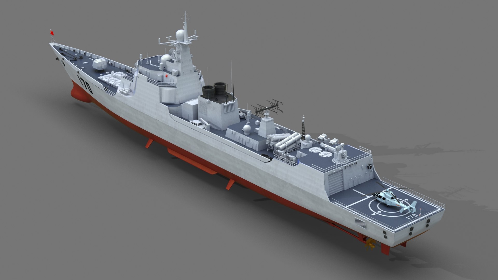 Chinese Type 052c Destroyer 3D Model - TurboSquid 1485390