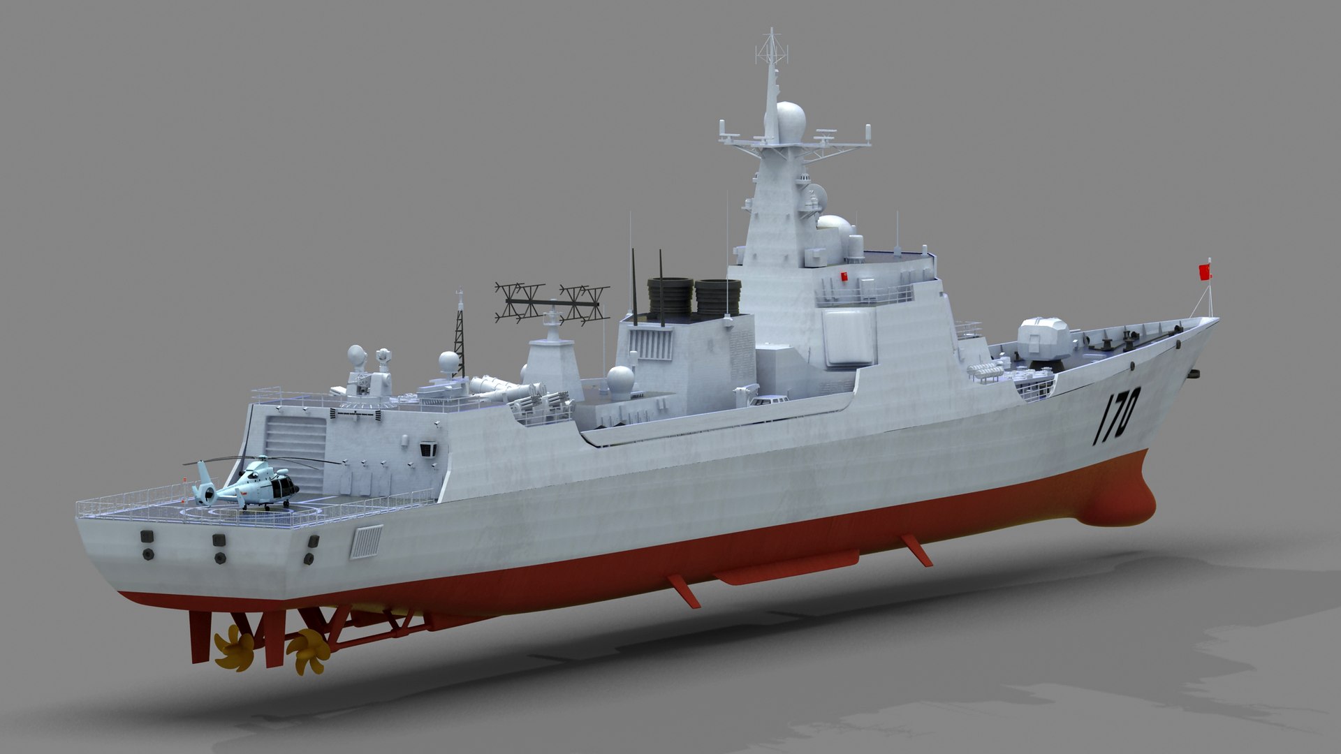 Chinese Type 052c Destroyer 3D Model - TurboSquid 1485390