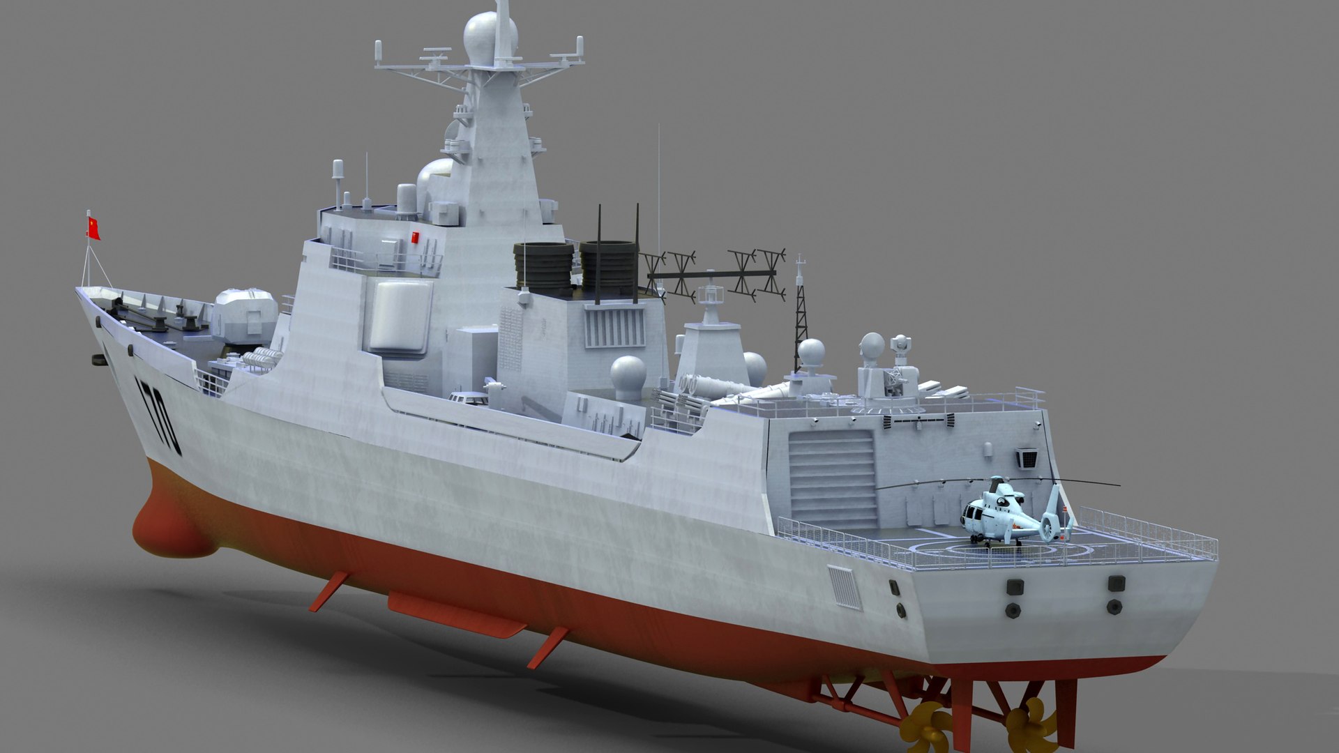 Chinese Type 052c Destroyer 3D Model - TurboSquid 1485390