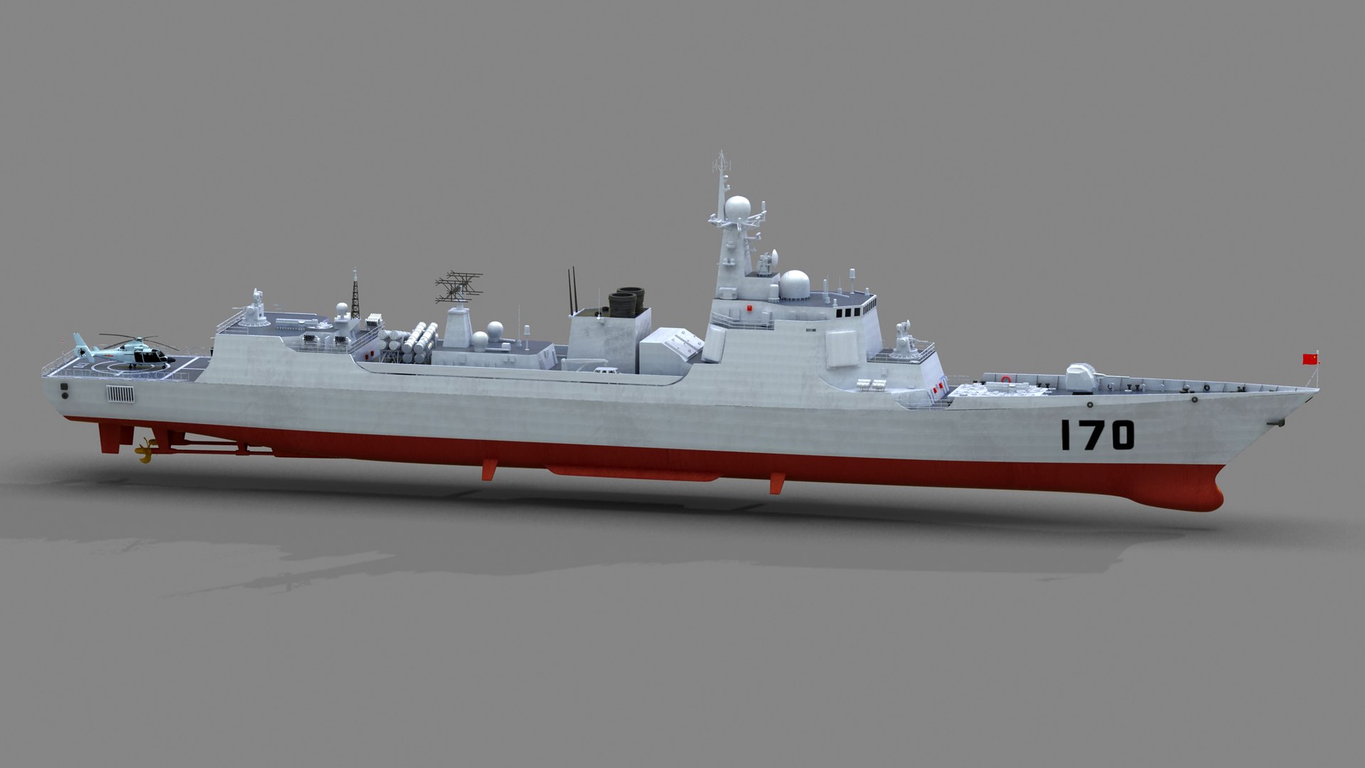 Chinese Type 052c Destroyer 3D Model - TurboSquid 1485390